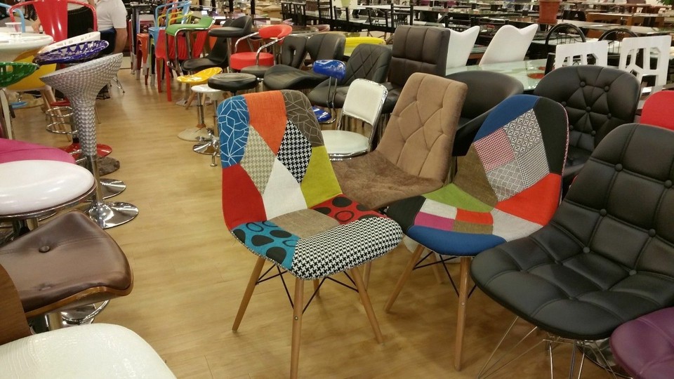 Dining Chairs Armchair patchwork Office retro...- | eBay