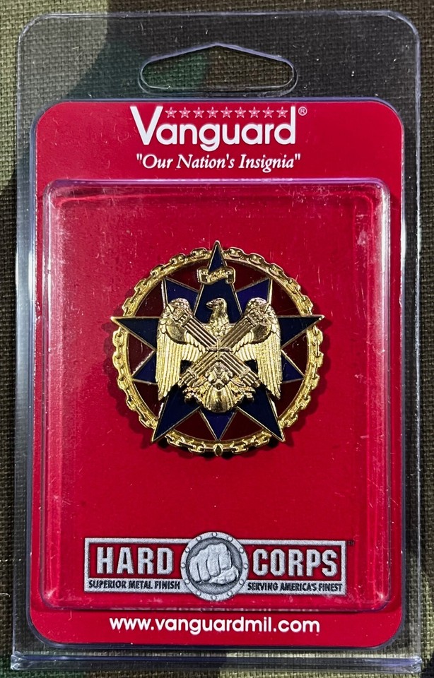 US ARMY NATIONAL GUARD BUREAU IDENTIFICATION BADGE; DRESS MINIATURE ...