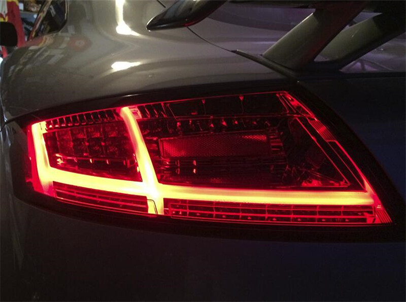 Tail lights Assembly For 2008-2014 Dark Audi TT LED Turn Signal Dynamic ...