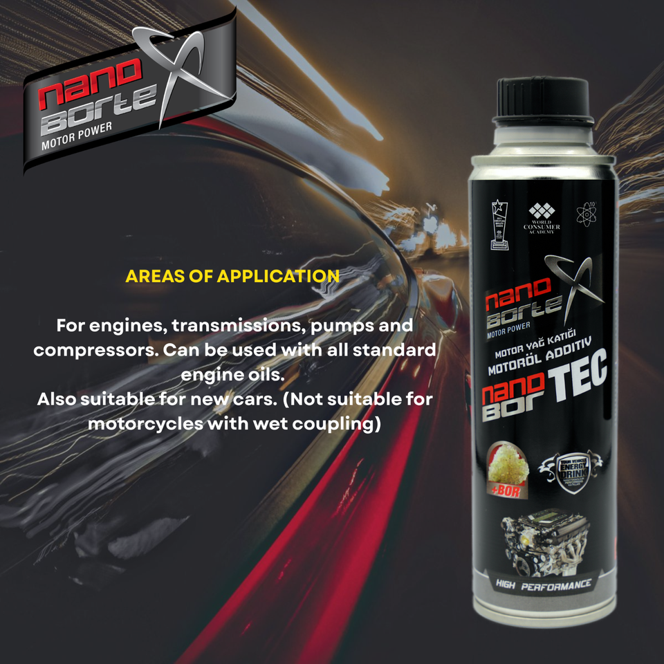 NanoBorTeX 3x300ml Engine Oil Additive Motor Protection Boron Engine ...