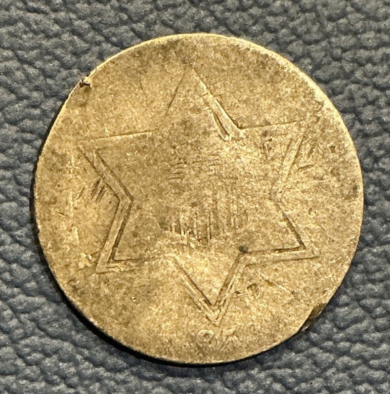 1858 3 Cent Silver Trime – Type 2 Three Cent Coin | eBay