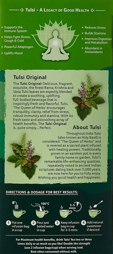 Organic India Tulsi Original Tea, 25 Infusion Tea Bags AU | eBay UK