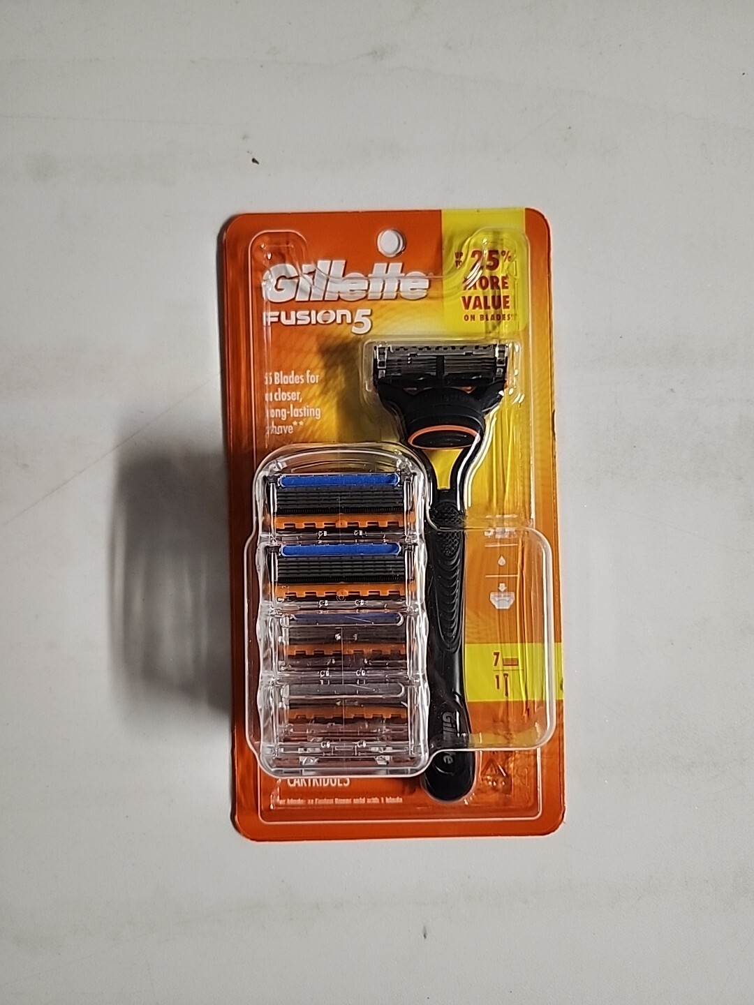 Gillette Fusion 5 Shaving Bundle 1 Razor Handle 7 Cartridges Fusion5 ...