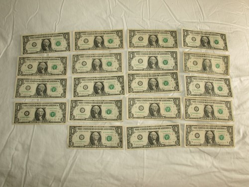 Lot of 19 2017/2017A $1 Dollar Bill Fancy Star Notes | eBay