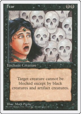 Magic the Gathering MTG Fear (137) Fourth Edition NM | eBay