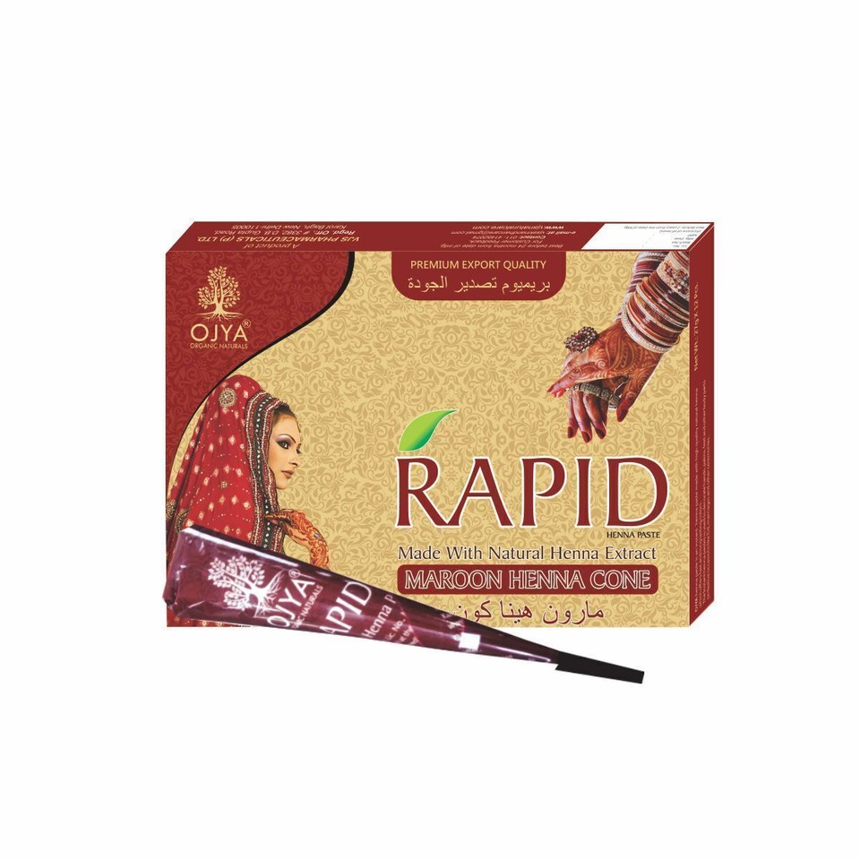 6x Henna Tattoo Natural Paste Kegel Rot-Braun No Mix No PPD 150g | eBay.de