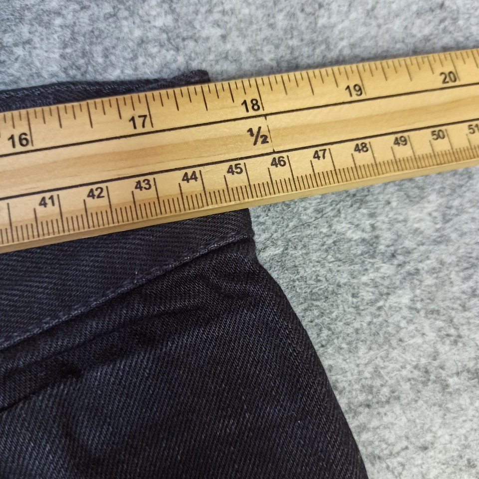 Nudie-Jeans Hank-Rey Hommes W34 L36 Noir Standard Droit Sec Organique ...