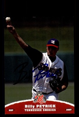 Signed Baseball Card Auto Billy Petrick 2007 Grandstand Tennessee ...