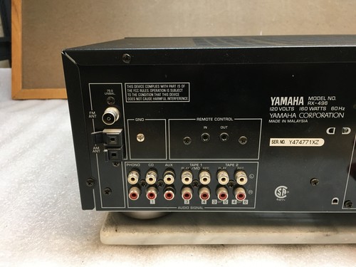 Yamaha RX-496 Natural Sound AM/FM Stereo Receiver No Remote | eBay