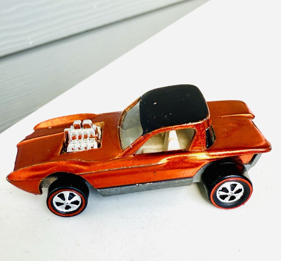 Hot Wheels Redline 1968 Python US Orange Original Black Top w White Interior | eBay