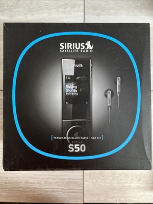 Sirius S50 Personal Satellite Radio Receiver & Car Kit S50TK1 XM Open ...