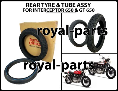 "REAR TYRE & TUBE ASSY" FIT FOR ROYAL ENFIELD INTERCEPTOR 650 & GT 650 ...