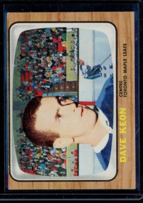 1966-67 Topps Test USA Hockey #30 Dave Keon Corner Dings Ink On Back ...