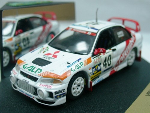 WOW EXTREMELY RARE Mitsubishi Lancer Evo 4 WRC Campos Portugal 1998 1: ...