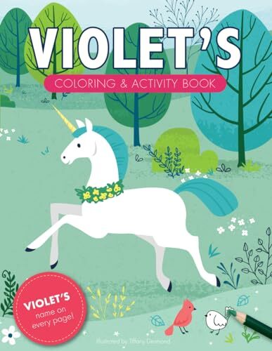 Violet's Coloring & Activity Book: A Personalized Coloring Book With ...