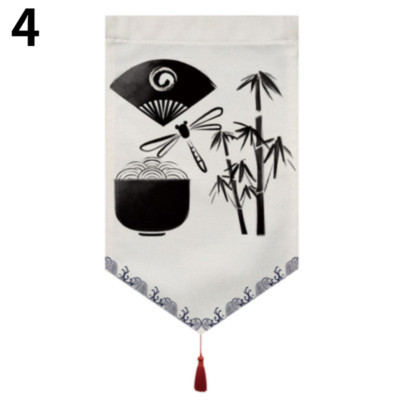 1x Japanese Short Noren Doorway Curtain Izakaya Triangular Hanging Flag ...