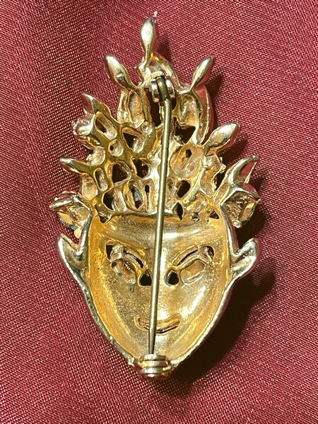 VINTAGE REJA RHINESTONE SPRITE PIXIE PIN BROOCH | eBay