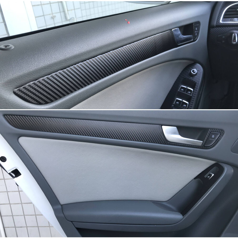 For 2009-2016 Audi A4 B8 4 Doors 3D Carbon Fiber Pattern Interior DIY ...