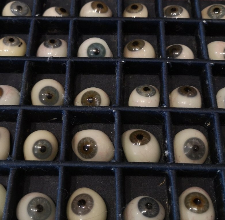 Medical antiques Antique Glass Eyes Real Glass Eyes Antique Eyes ...