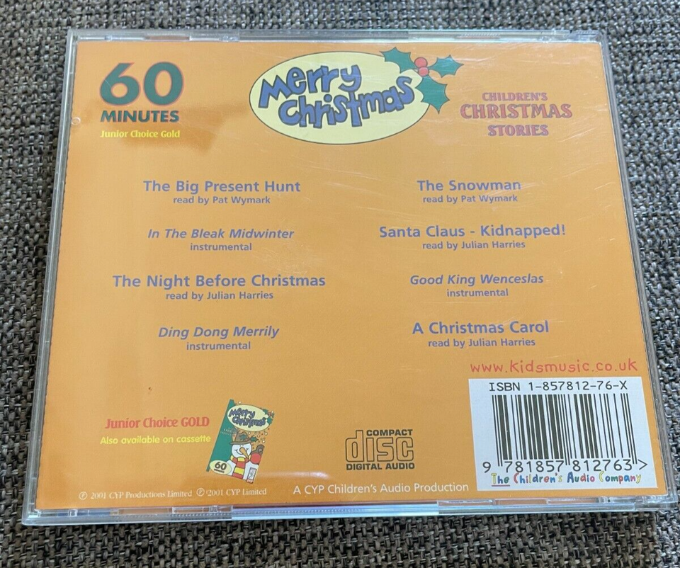 MERRY CHRISTMAS CD. CHILDRENS CHRISTMAS STORIES. JUNIOR CHOICE GOLD ...