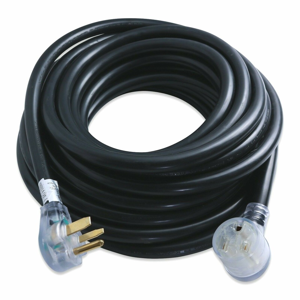 Leisure Cords 50' 220 Volt 50 Amp Heavy Duty 8/3 Welder Extension Cord ...