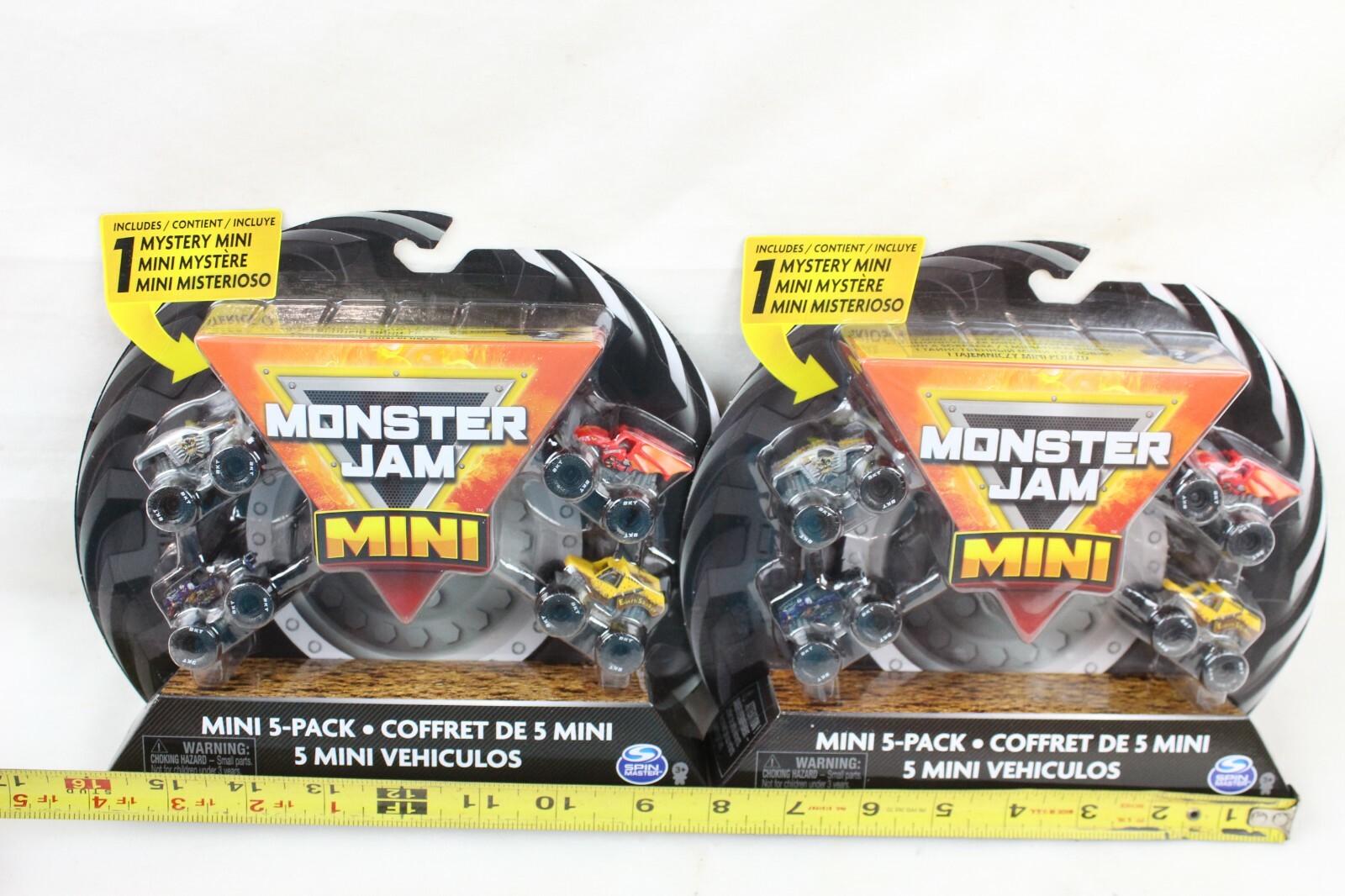 2 NEW MONSTER JAM MINI 5-PACK 1-MYSTERY Max-D Dragonoid Son-uva Digger ...