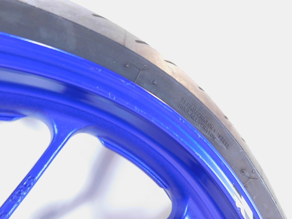 Yamaha MT09 MT-09 & YZFR7 YZF-R7 R7 Blue Front Wheel Rim & Tire 17" x 3 ...