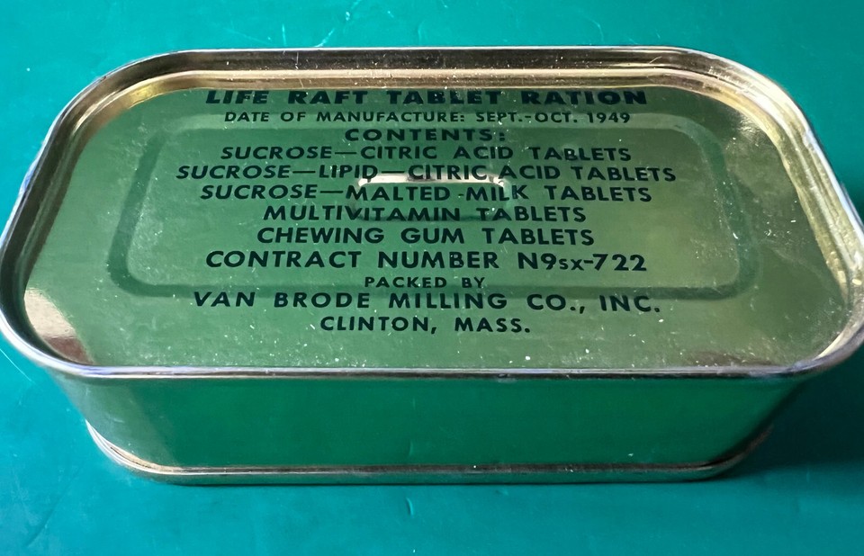 U.S. NAVY M-592 KIT EMERGENCY TABLET RATION | eBay