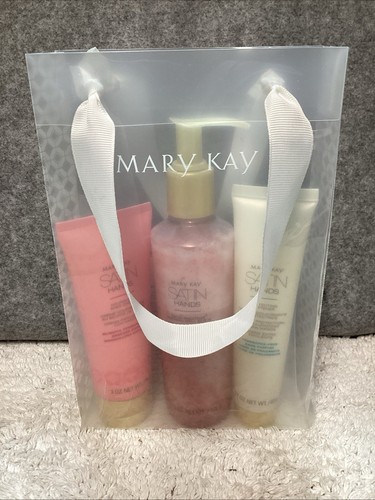 Mary Kay Hand Cream ,Softner & Scrub Satin Hands Pomegrante Set Of 3 ...