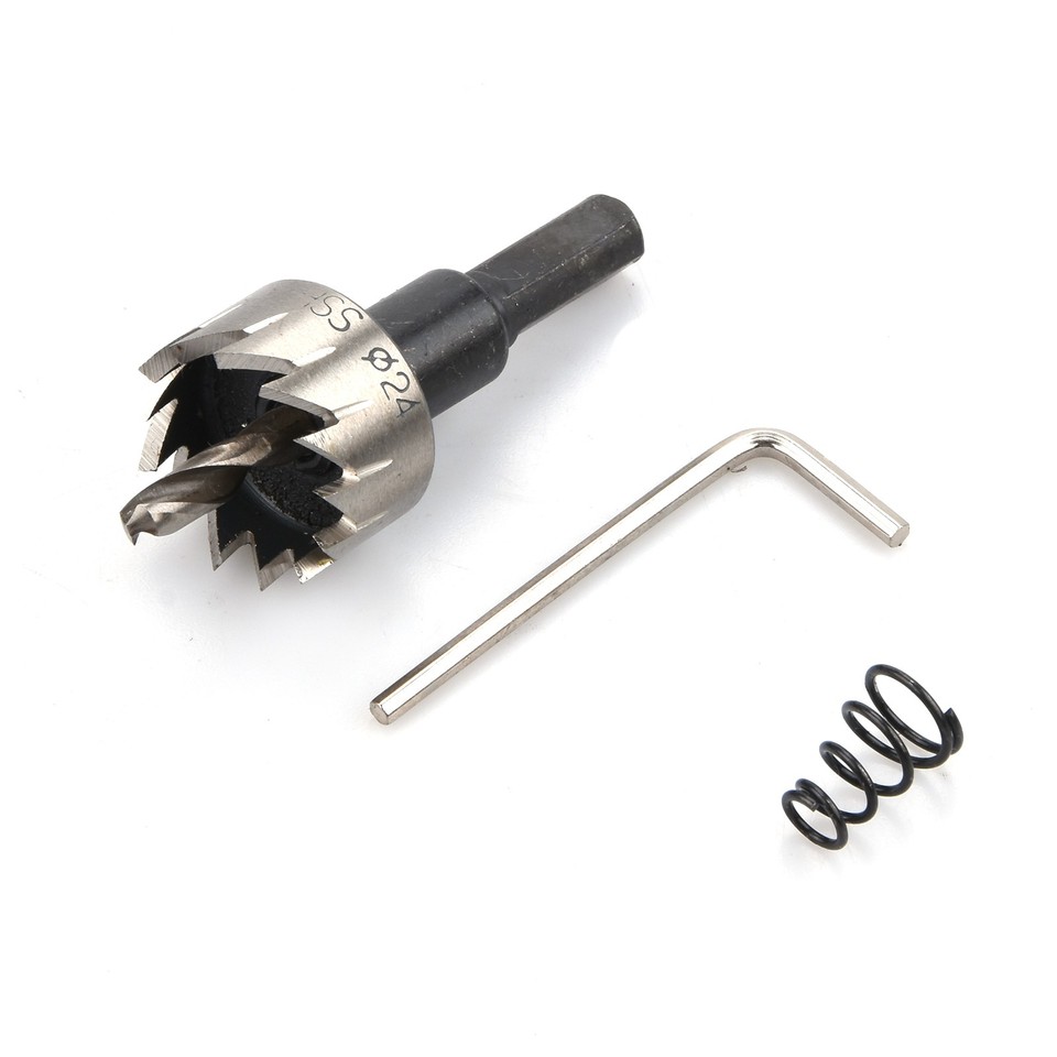 24mm HSS Drill Bit Hole Saw Tooth Set Stainless Steel Metal Alloy ...