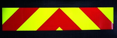 Rear Chevrons Fluorescent / Reflective Magnetic / Self Adhesive vehicle ...