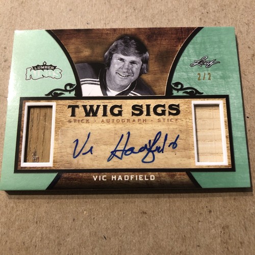 Vic Hadfield NY Rangers 2016-17 Leaf Lumber Kings Game Used Twig Sigs ...