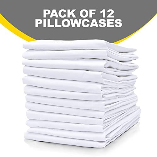 Pacific Linens Pillowcases White 12 Pack T-200 Size | eBay