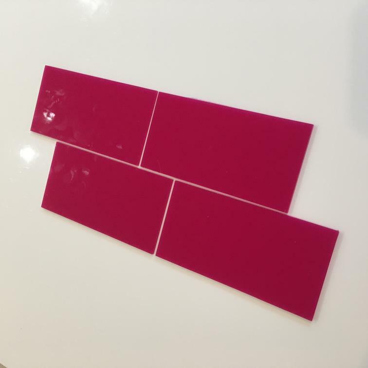 Rectangular Acrylic 3mm Tiles - Many Gloss Colours and Sizes Available ...