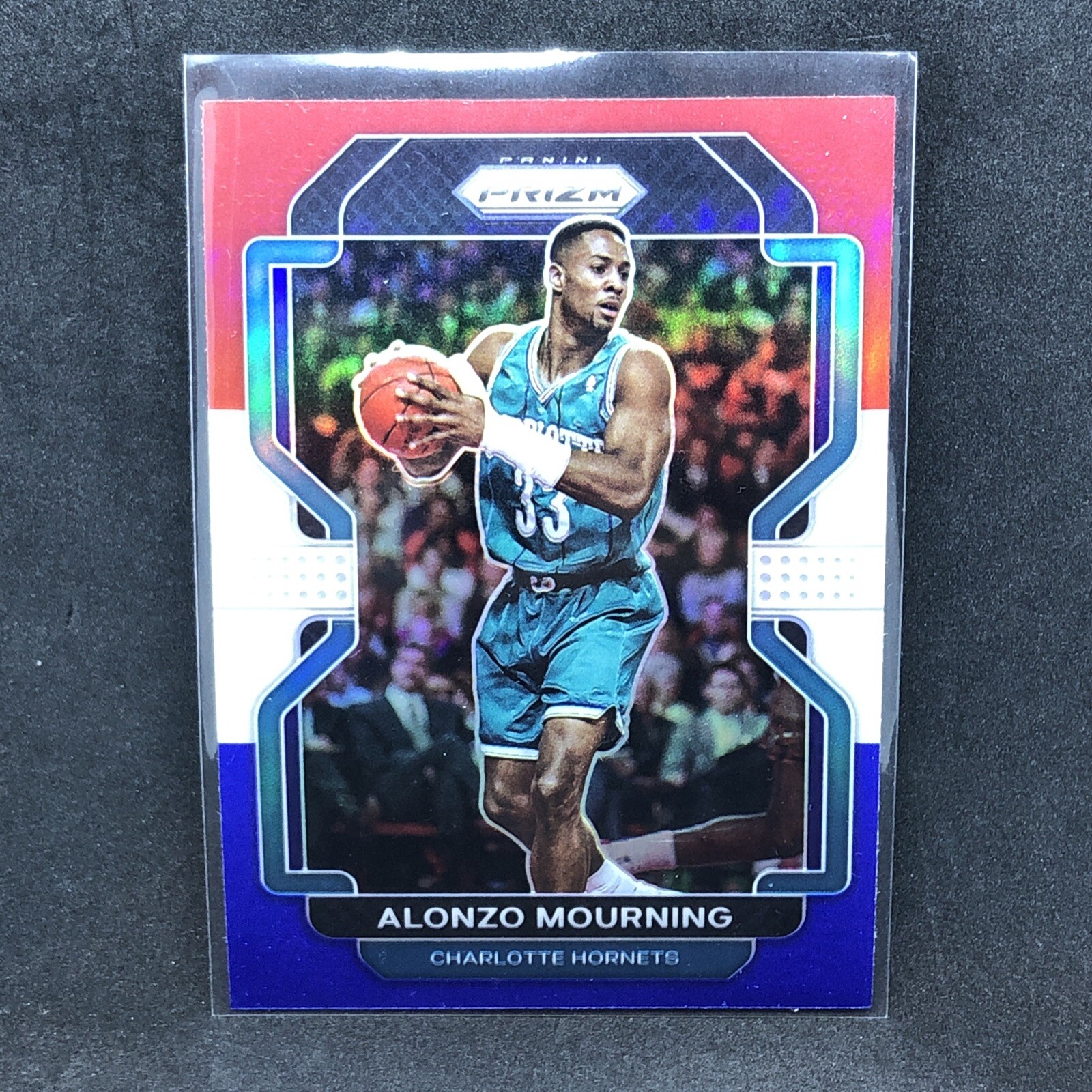 2021-22 Panini Prizm Basketball Alonzo Mourning #270 Red White Blue ...