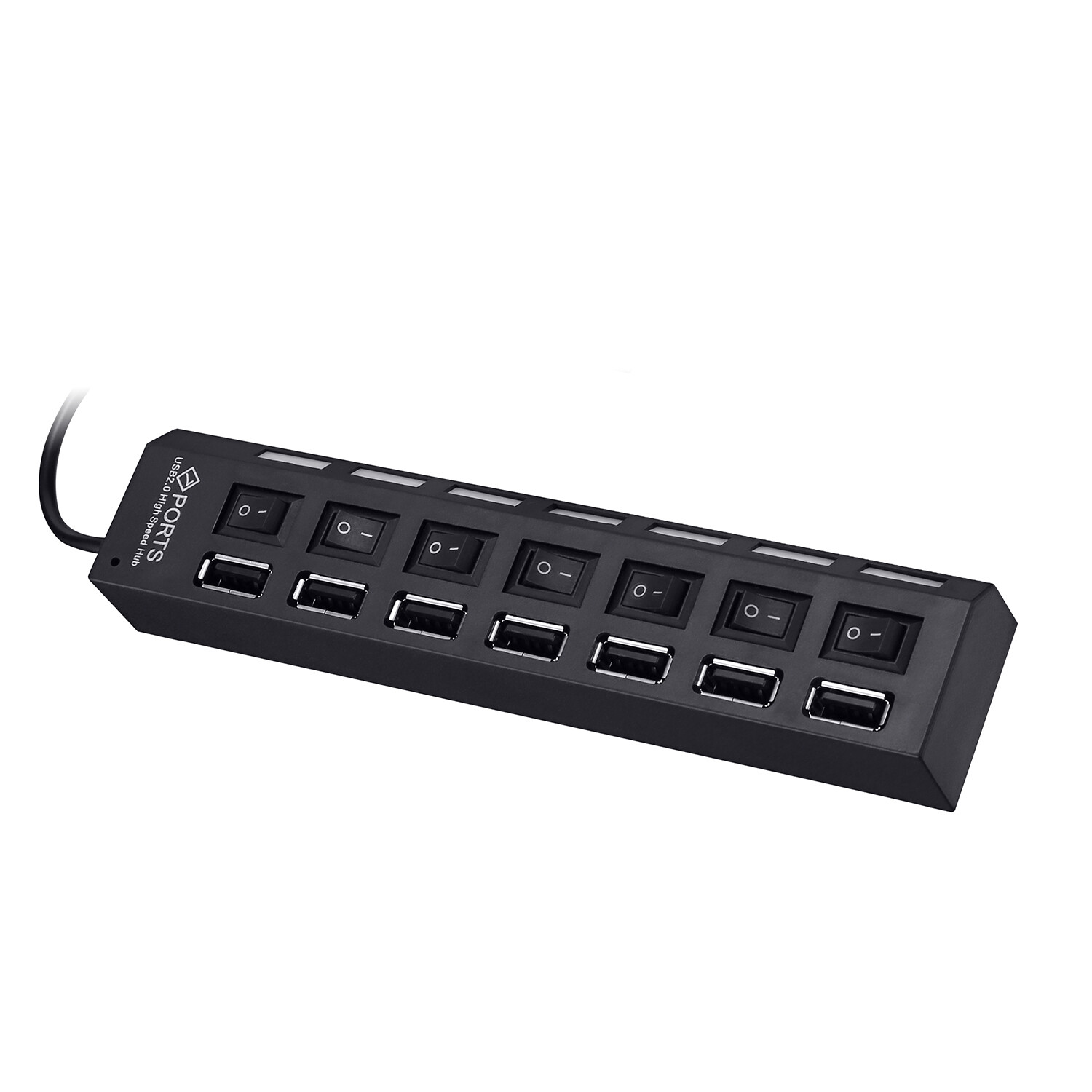 Multi Port Charger 6 USB Hub Desktop Wall Fast Charging Station AC ...