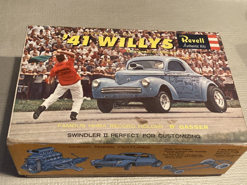 Vintage Revell Willys 41 Competition Coupe Model - BOX ONLY!! | eBay