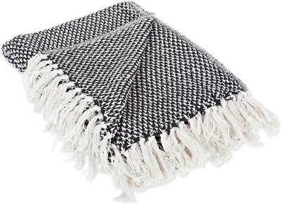 Cotton Traditional Blanket Throw w/Fringe For Chair Couch 50 X 60 ...