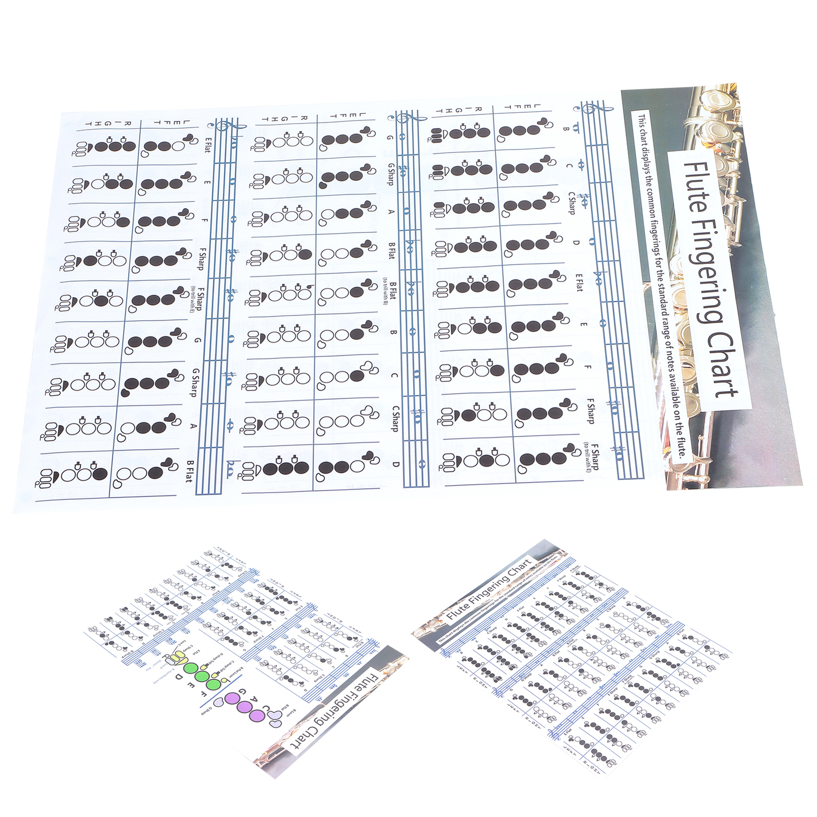 Flute Fingering Chord Chart Beginner Student Practice Teaching Aids ...