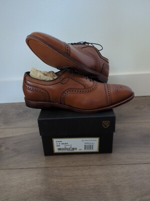 Allen Edmonds Strand Walnut Brown Leather Cap Toe Dress Shoes Oxford US ...