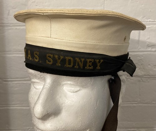 AUSTRALIA RAN NAVY VIETNAM WAR HAT CAP HMAS SYDNEY NAMED NAVAL AIRMAN ...