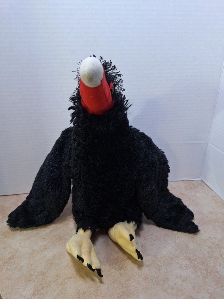 Wild Republic Turkey Vulture Plush Bird Realistic 12" Cuddlekins ...
