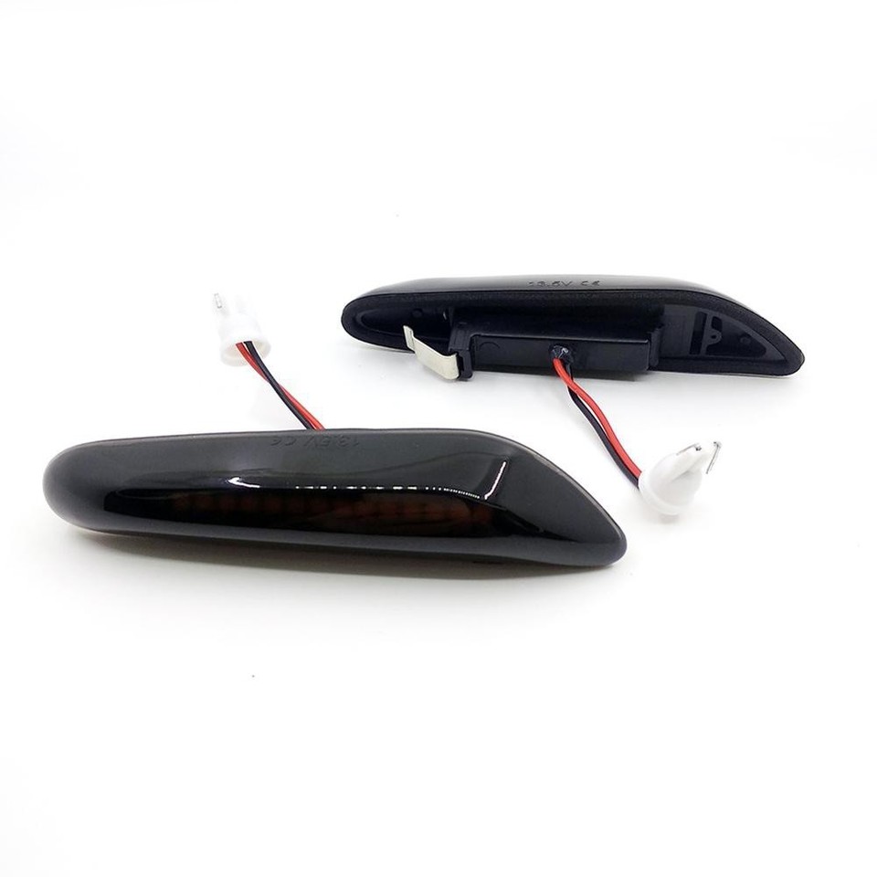 Smoke Lens Dynamic LED Turn Signal Side Marker Light/ For X3 E60 E46 ...