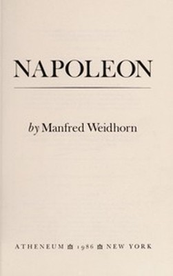 Napoleon Library Binding Manfred Weidhorn 9780689311635| eBay
