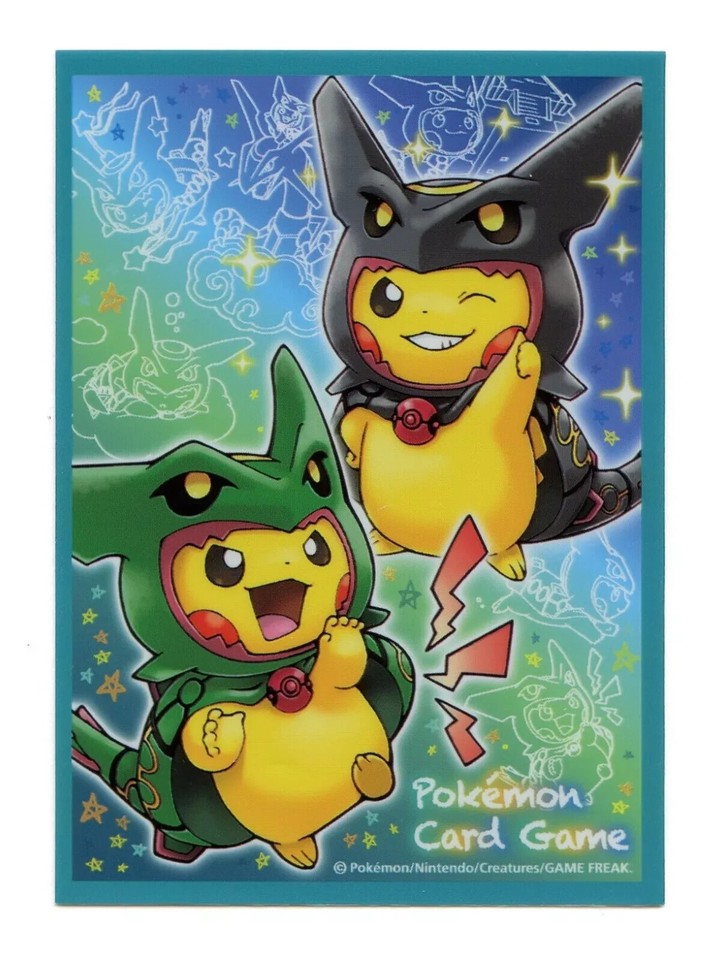Poncho Pikachu MASTER SET Individual Card Sleeves Pokemon Center ...