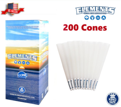 Elements Ultra Thin Rice Cones King Size 200 Pack & Fast Shipping | eBay