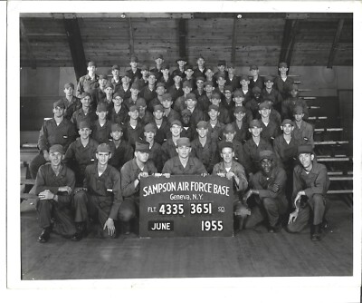 Sampson Air Force Base, NY, Flight 4335 1955 8”X10” Original Group ...