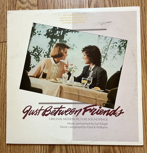 JUST BETWEEN FRIENDS SOUNDTRACK - EARL KLUGH, 1986 Vinyl LP. Mary Tyler ...
