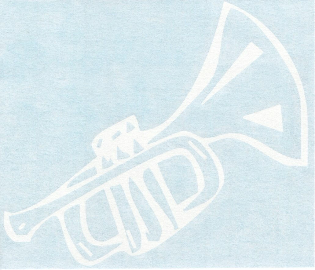 Trumpet Instrument - Orchestra Brass Car Bumper Window Vinyl Decal ...