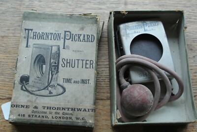 Thornton Pickard 1891 roller blind shutter for medium format camera ...